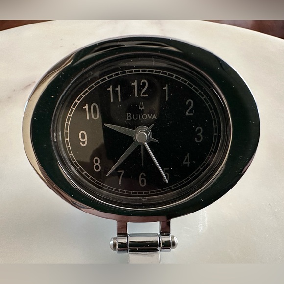 Bulova | Other | Bulova Quartz Alarm Travel Mantle Clock B6842 | Poshmark